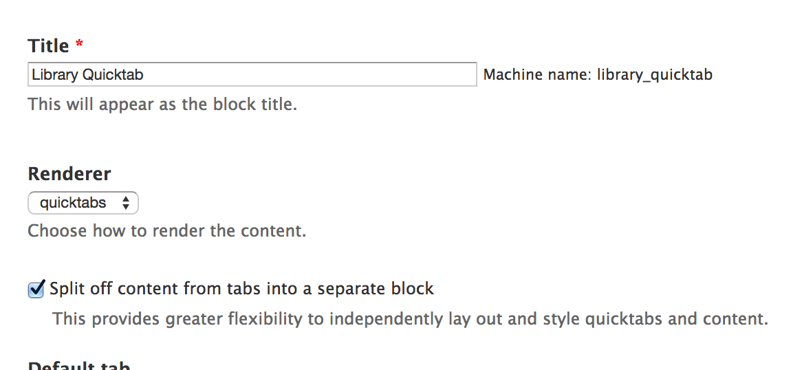 Quicktabs XT | Drupal.org
